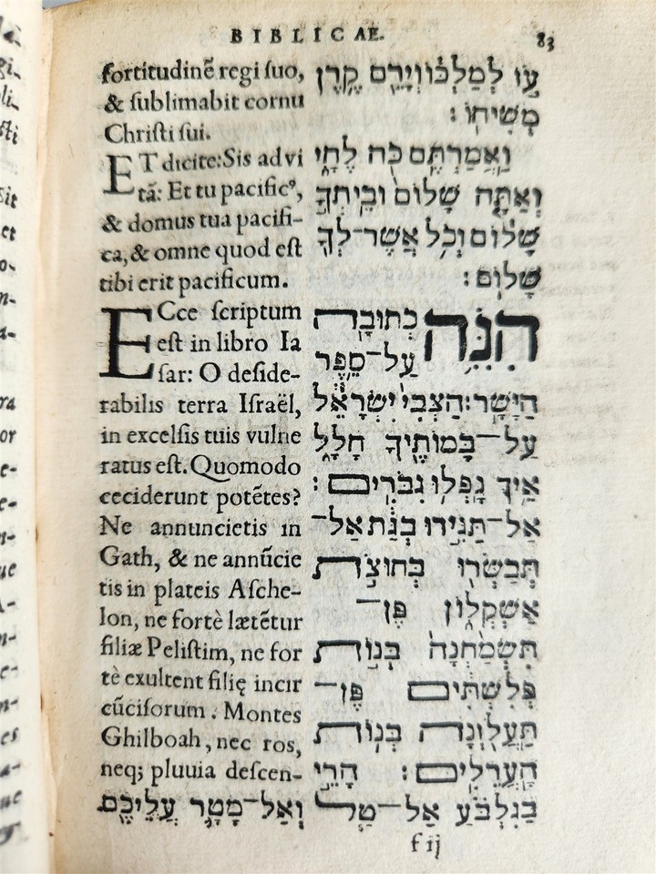 1554 BIBLE in Hebrew Latin & Greek antique SCARCE | eBay