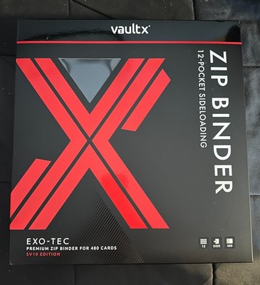 Vault X SV10 Destined Rivals 12 Pocket Unlimited Edition Binder Pokemon ...