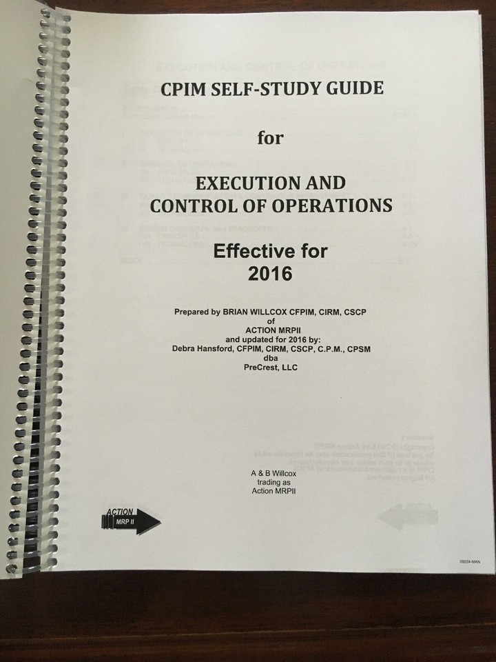 Secrets of the CPIM Execution and Control of Operations Exam Study ...