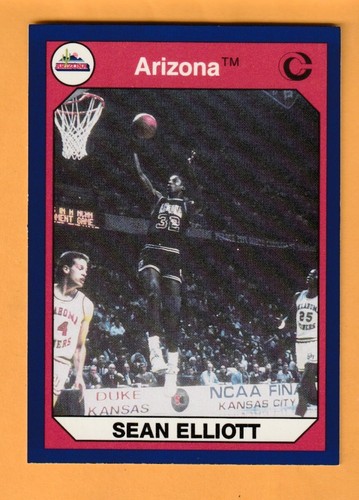 Sean Elliott Arizona Wildcats 1990 Card #38 San Antonio Spurs | eBay