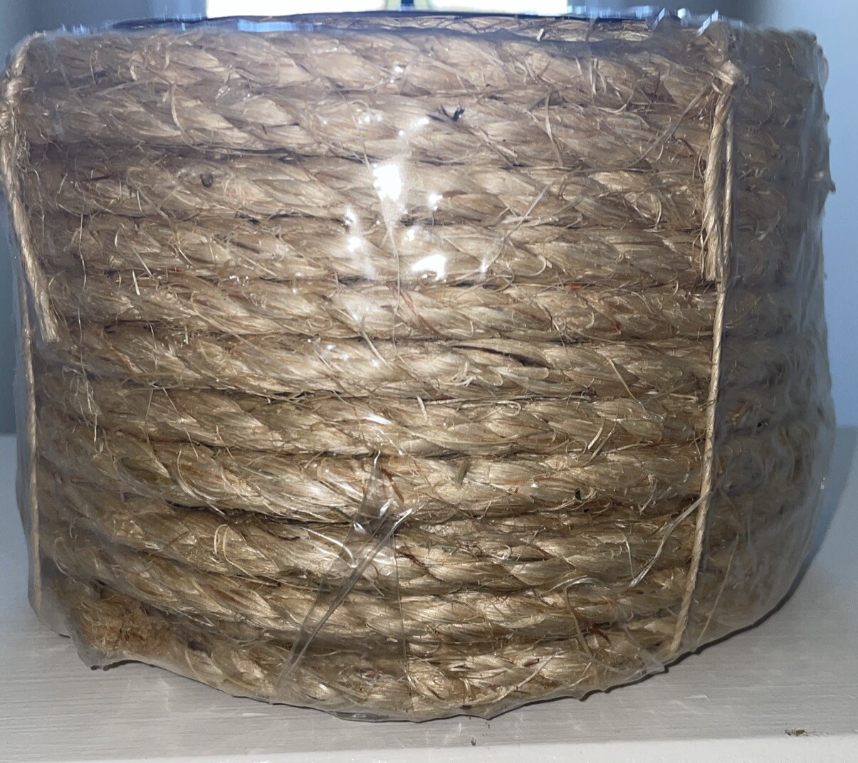 100ft Twisted Sisal Rope for Cat Tree Post, Tie Downs, Material Natural ...