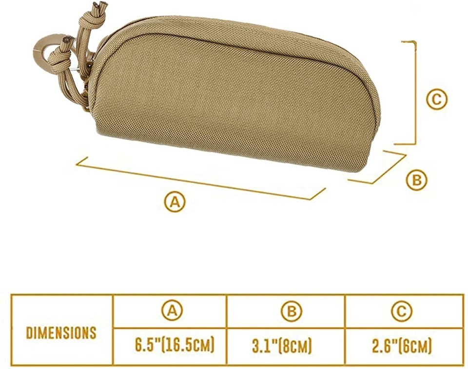 Tactical Molle Eyeglasses Box Shockproof Protective Sunglasses Case ...