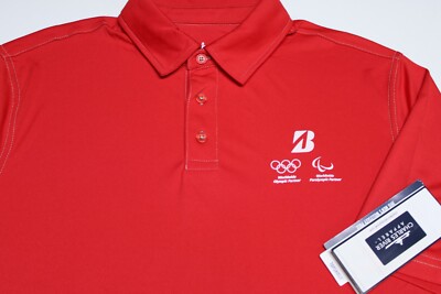 CHARLES RIVER POLY GOLF SHIRT--L--BRIDGESTONE/OLYMPICS---UNWORN!!--NEW ...