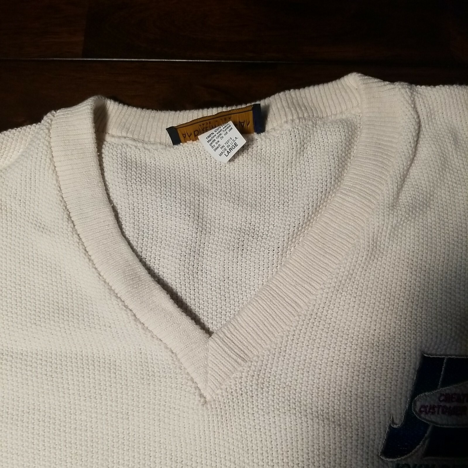 90s John Deere ~ Andrew Rohan Sweater Vest Mens Large Off White V-Neck ...