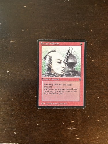 Eternal Warrior, Legends MTG Enchantment Creature Red X1 MP | eBay