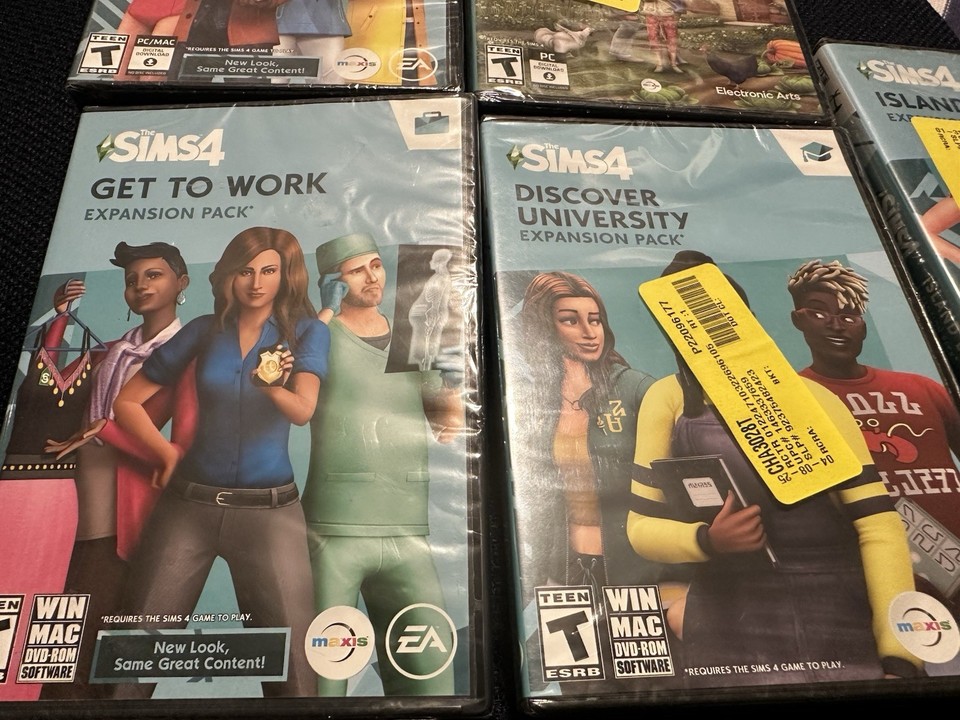 The Sims 4 PC Lot of 5 Brand New Expansion Packs & 5 BONUS GAMES ...