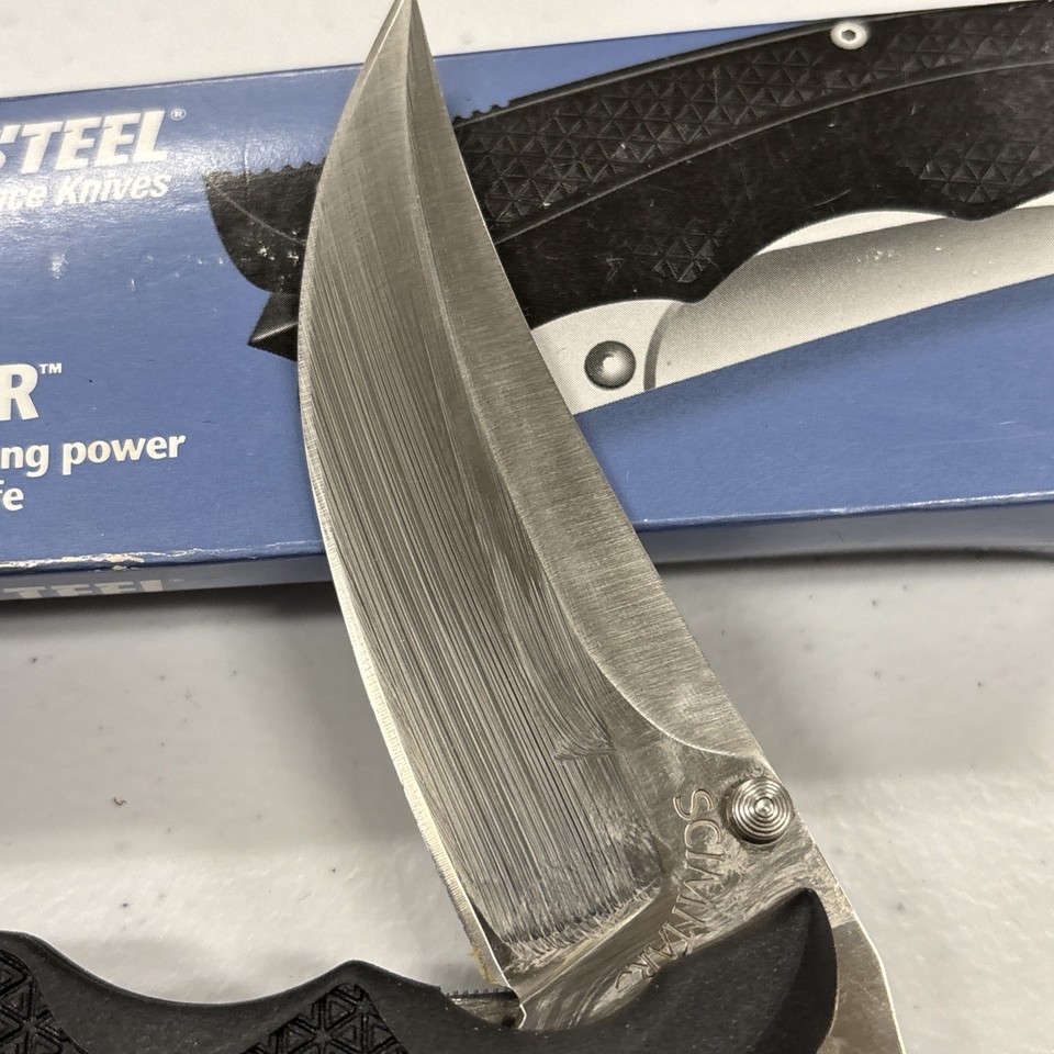 COLD STEEL 25S SCIMITAR FOLDING KNIFE AUS-8A TITANIUM LINER JAPAN 2001 ...
