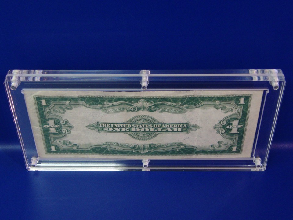 Acrylic Silver Certificate Note Large Frame Money Holder Currency ...