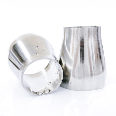 304 Stainless Steel Cone Reducer Adapter OD Welded Joint Thickness 1.5 ...