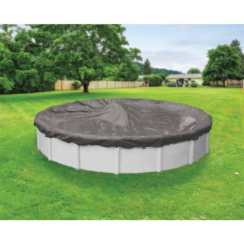 Robelle Pool Winter Cover 24 ft. Polyethylene Round Above Ground in ...