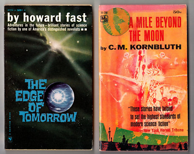 THE EDGE OF TOMORROW (Howard Fast)/A MILE BEYOND THE MOON (C. M ...