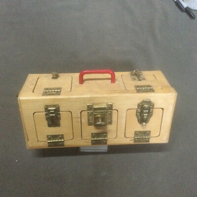 PrimitiIve,Antique-Salesman Sample Lock Display | eBay