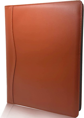 (Brown) Leather Portfolio Folder Padfolio Business Padfolio Organizer ...