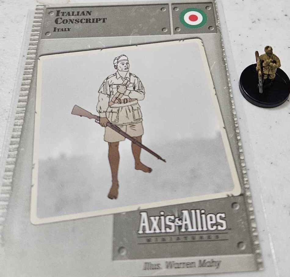 Axis and Allies Italian Miniatures Complete Lot | eBay