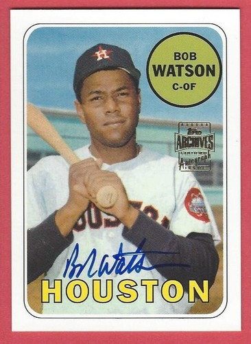 2001 Topps Archives Autograph Bob Watson Houston Astros 1969 | eBay