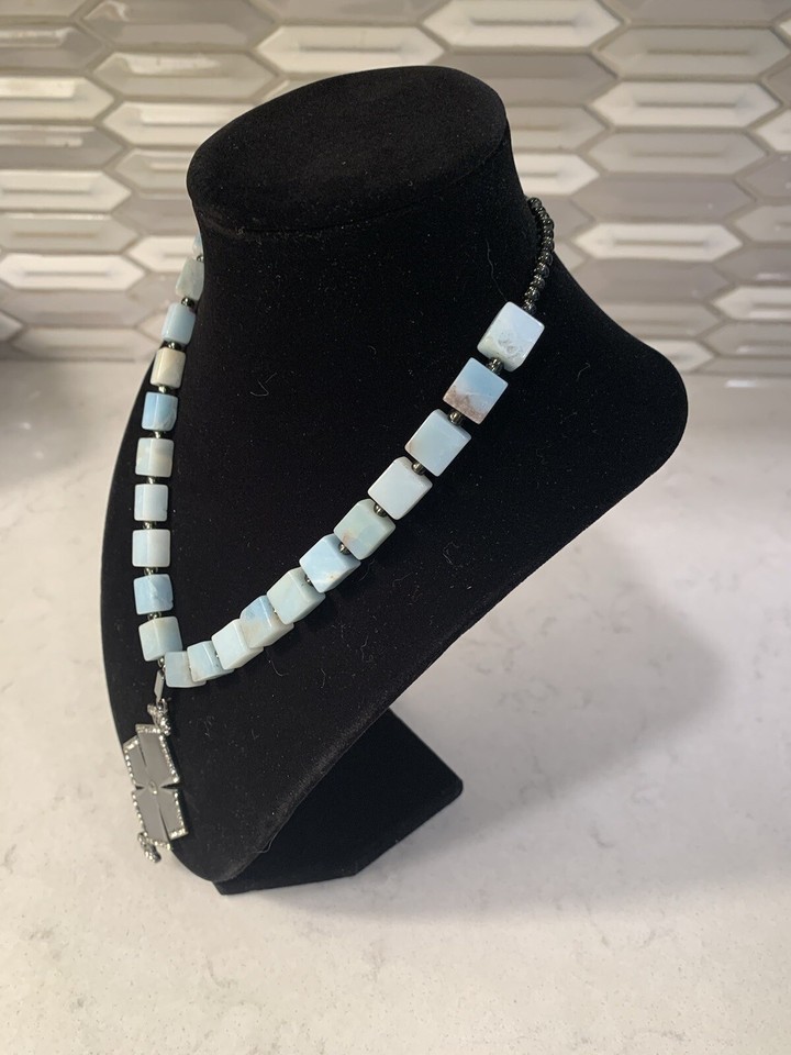 Black Goth Cross Pendant With Glass Stones & Rhinestones 17” | eBay