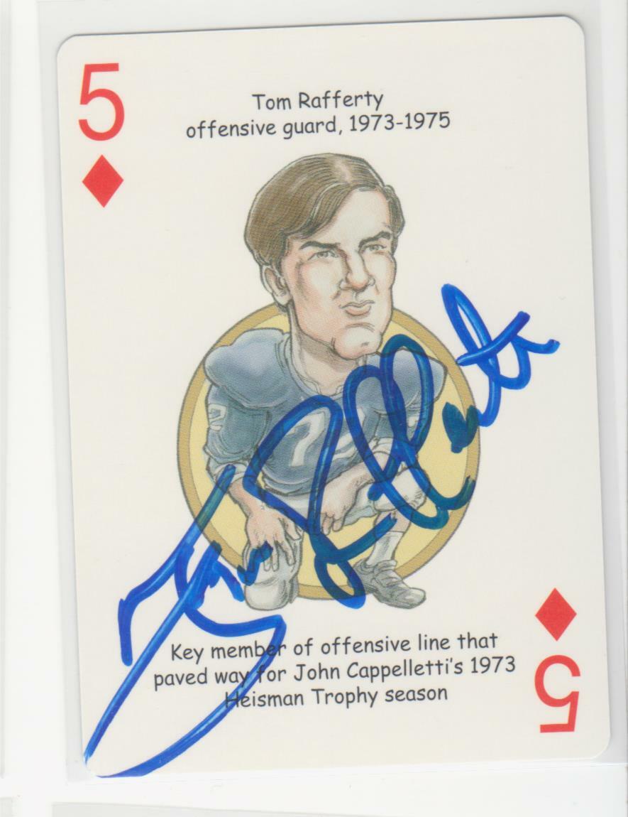 TOM RAFFERTY PENN STATE UNIVERSITY AUTOGRAPHED CARD DECEASED | eBay