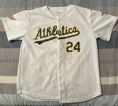 Oakland A's Rickey Henderson Jersey Size XL White #24 Stadium Giveaway ...