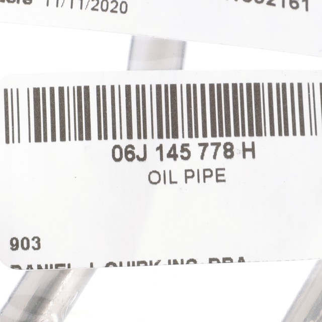 Genuine OEM Turbocharger Oil Line for Volkswagen 06J145778H for sale ...