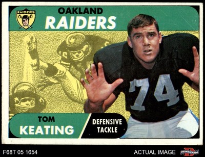 1968 Topps #116 Tom Keating Raiders Michigan 5 - EX F68T 05 1654 | eBay