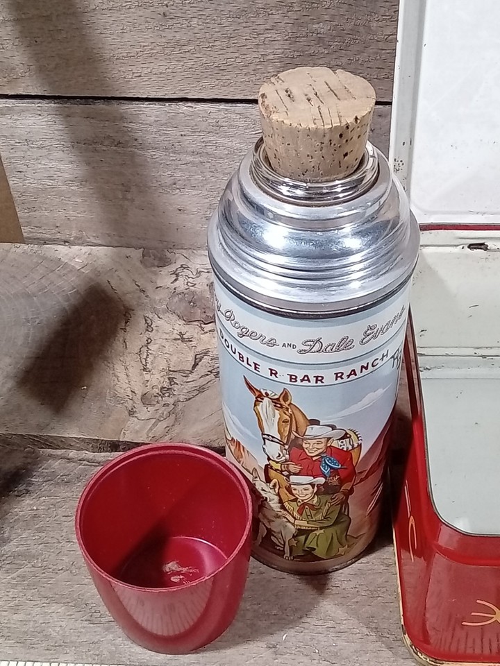 VIntage ROY ROGERS & DALE EVANS Double R Bar Ranch Lunch Box Red Band ...