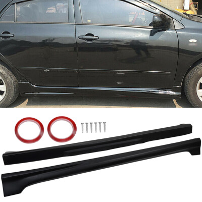 2008-2013 Toyota Corolla Side Skirt Rocker Panel Body Kit For 2009 2010 ...