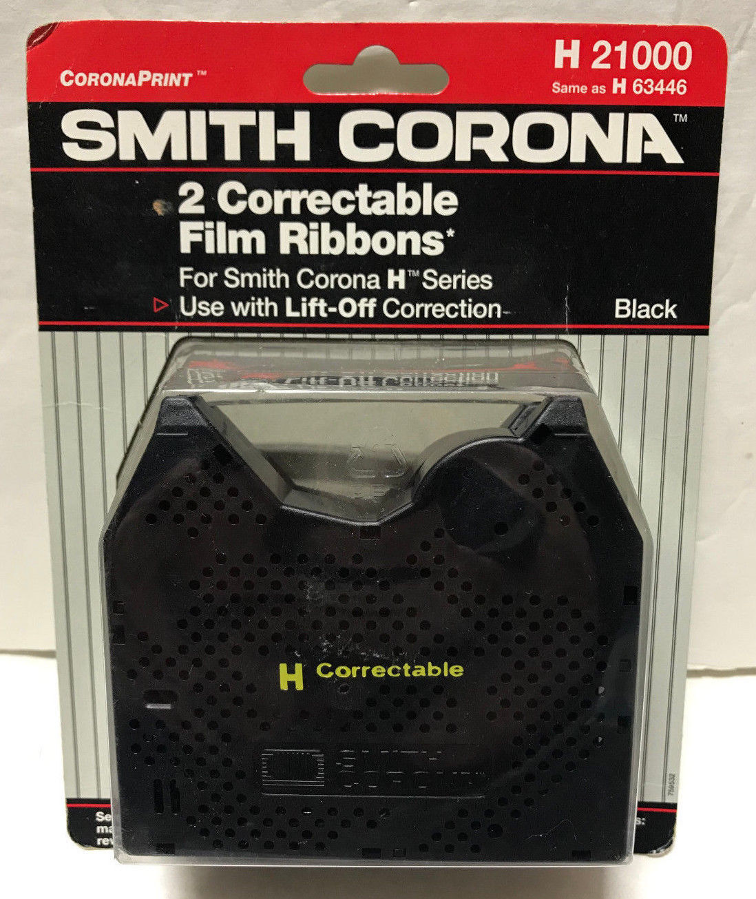 Smith Corona 2 Correctable Film Ribbons H Series Typewriter NOS H21000 ...