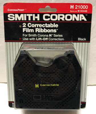 Smith Corona 2 Correctable Film Ribbons H Series Typewriter NOS H21000 ...
