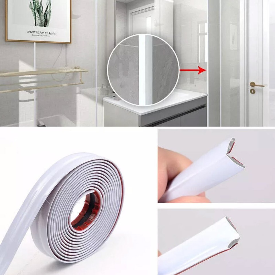 Self Adhesive Wall Edging Strip Flexible Corner Angle Trim Living Room ...