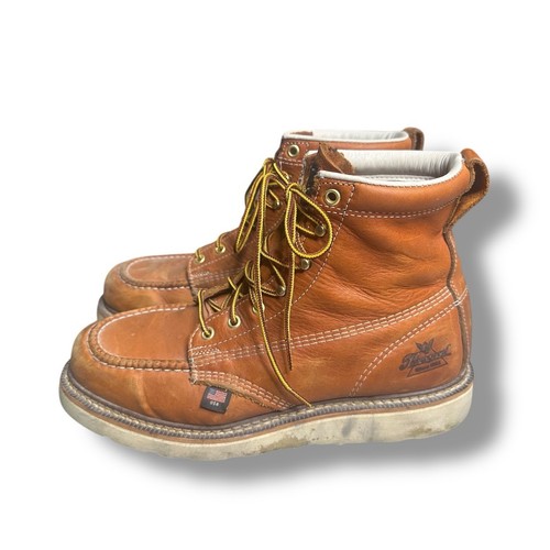 Thorogood 814-4200 Men's " Leather Moc Toe Boots Size 9 D | eBay