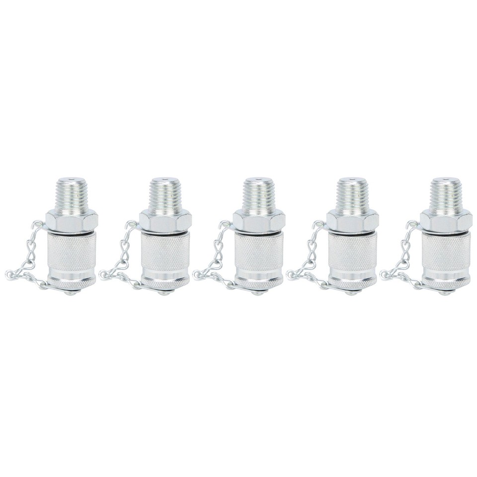 5Pcs Hydraulic Testing Adapter Thread Test Coupling Connectors Pressure ...