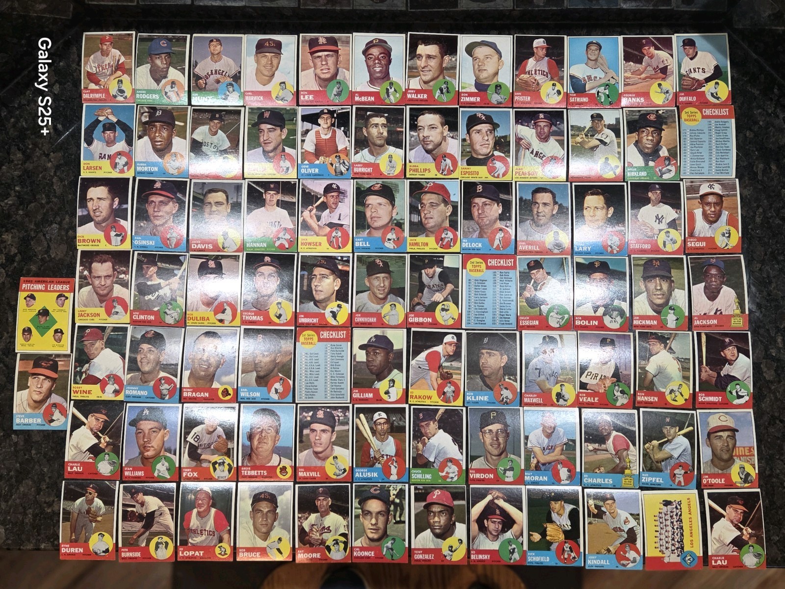 1963 Topps BASEBALL Starter Set - Most Ex Or Better. Highs Incl A | eBay