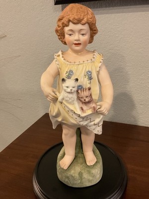 Vintage 12" French Bisque Porcelain Figurine Signed Colbert Girl ...