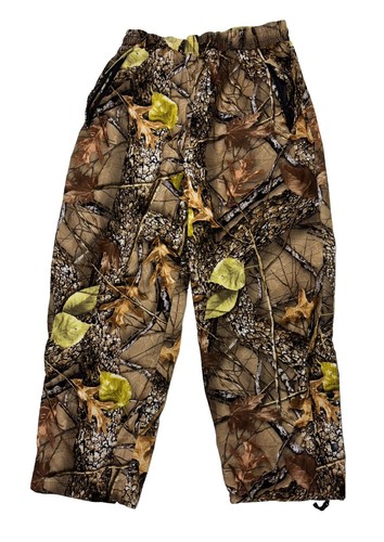Burly Camo Hunting Pants Men’s Size Medium Ankle Zips Elastic Waist ...
