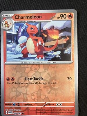 Pokemon TCG - Reverse Holo Charmeleon 27/197 - Obsidian Flames 2023 | eBay
