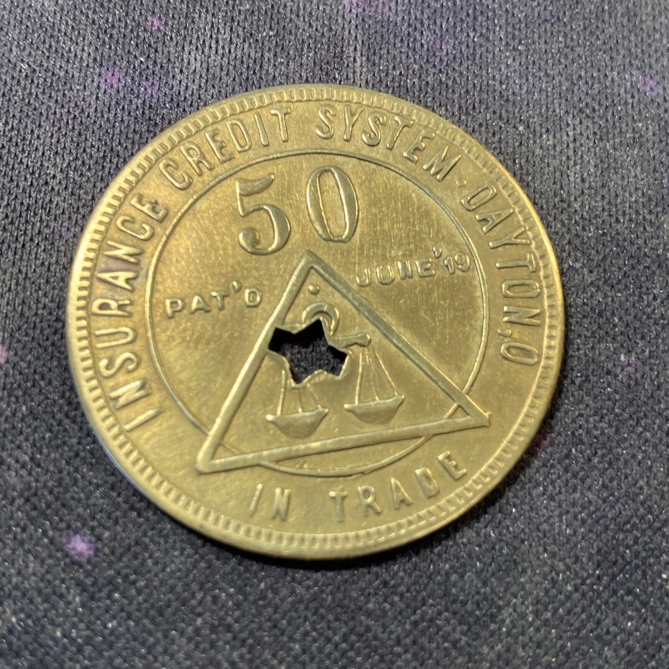 WINIFREDE COAL CO $.50 MINE STORE SCRIP TRADE TOKEN WINIFREDE WV ...