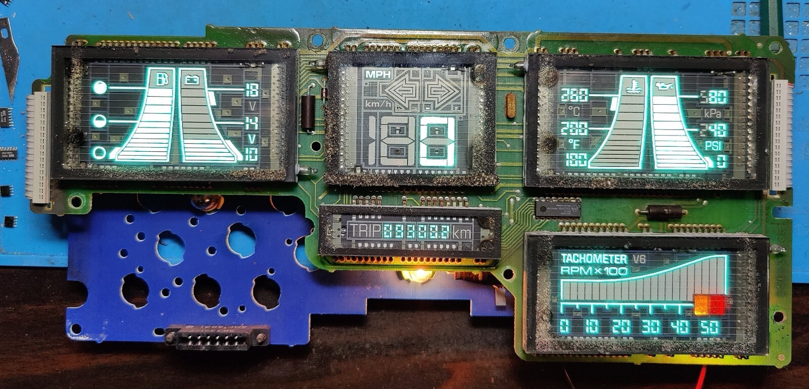 1989-1994 BLAZER S10 JIMMY BRAVADA S15 DIGITAL INSTRUMENT CLUSTER ...