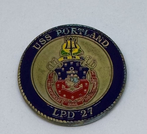 USS Portland LPD 26 Navy Challenge Coin | eBay