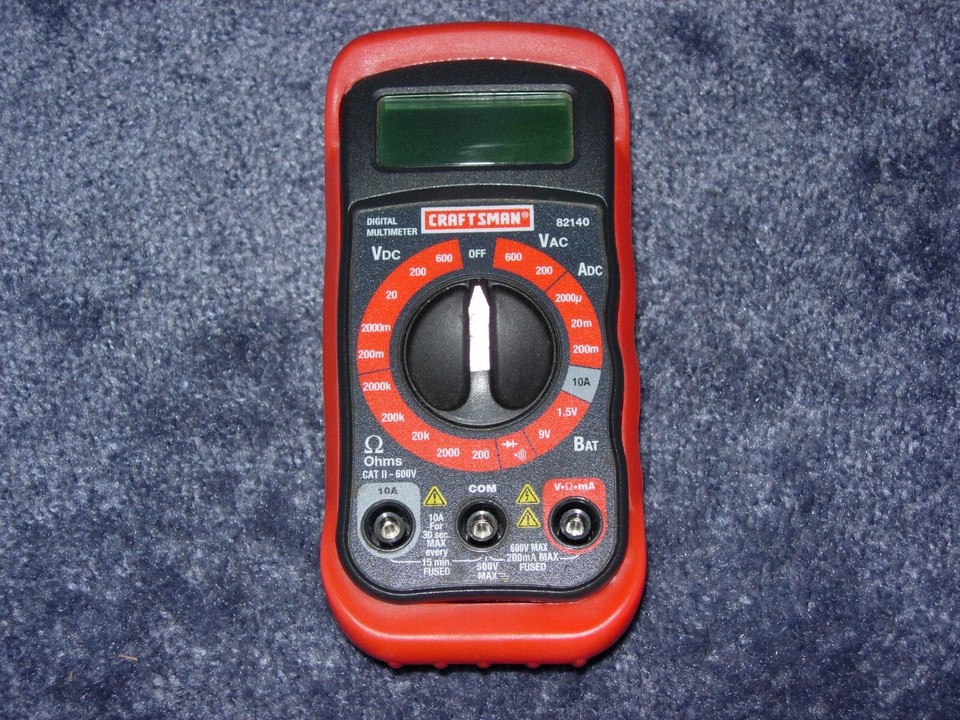 VINTAGE CRAFTSMAN 34-82140 8 Function Digital Multimeter Volt AC/DC! | eBay