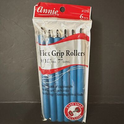 Lot of (2) Annie Flex Grip Rollers 9/16" DIA 7" Long - 6pcs- Blue - New ...