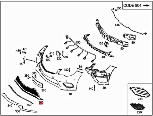 Genuine MERCEDES A207 C207 E-CLASS Convertible A207 Cover grill ...