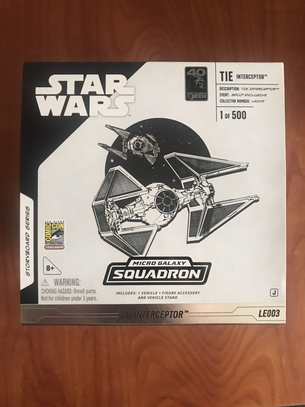 SDCC 2023 Jazwares Star Wars Micro Galaxy Squadron TIE Interceptor 1 of ...