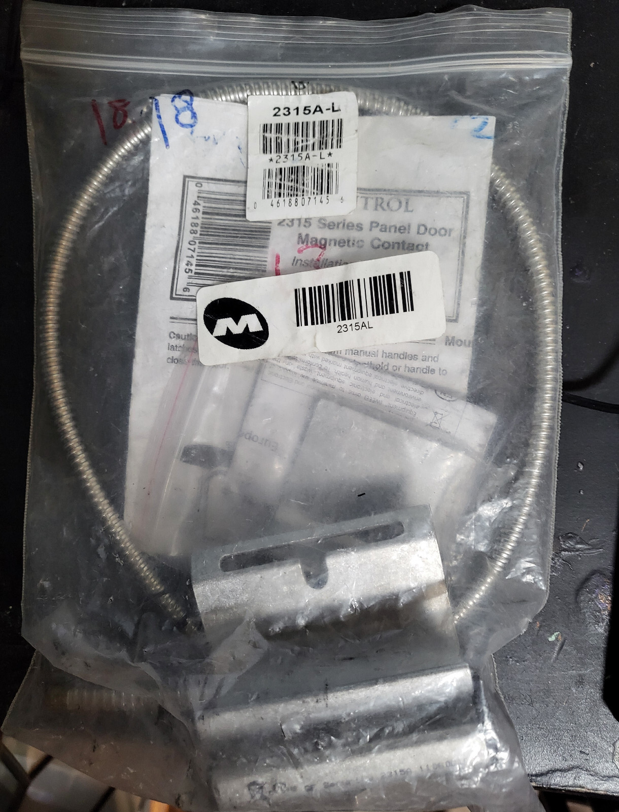 Sentrol 2315A-L Panel Door Magnetic Contact Alarm Sensor 46188071456 | eBay