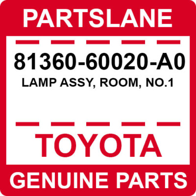 81360-60020-A0 Toyota OEM Genuine LAMP ASSY, ROOM, NO.1 | eBay