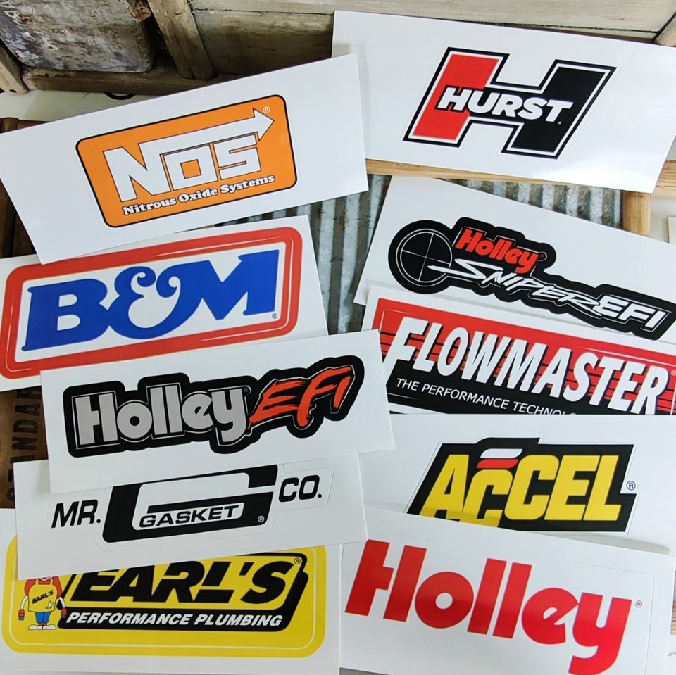 Bundle of 10 Classic Holley Branded Racing Decals Stickers NHRA ManCave ...