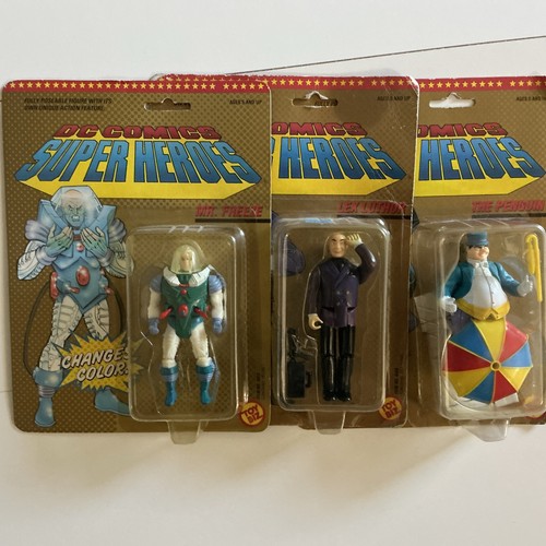 ToyBiz DC Comics Super Heroes Penguin Lex Luthor Mr Freeze Vintage ...