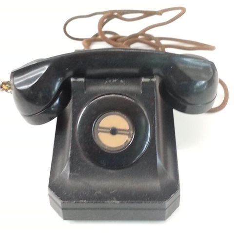 Art Deco Black antique Lobby Phone telephone Stromberg Carlson As-is ...