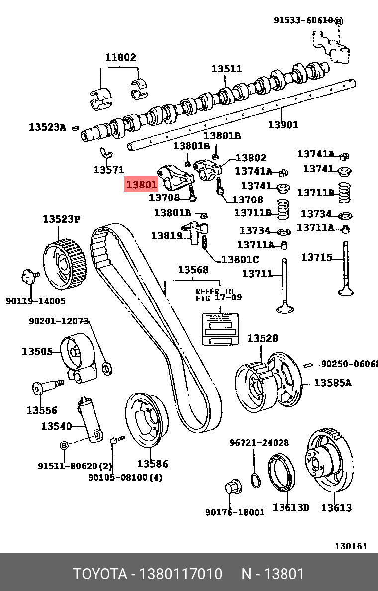 Genuine OE Valve Rocker 1380117010 for Toyota 13801-17010 online kaufen ...
