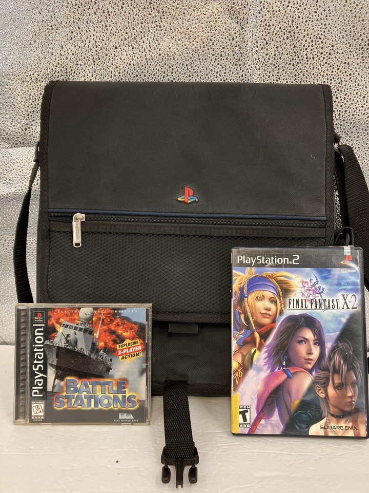 OEM Vintage Sony PlayStation Travel Bag Carrying Case With Game Lot | eBay