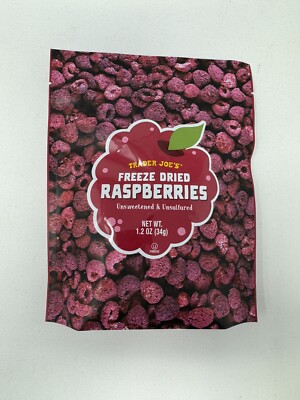 Trader Joe's Freeze Dried Fruit RASPBERRY NEW ITEM 2025 Expiration | eBay
